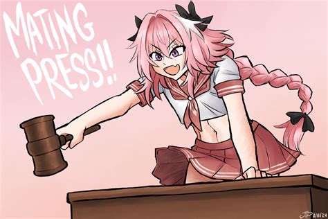 Astolfo Mating Press Meme Commission By Videajames On Newgrounds