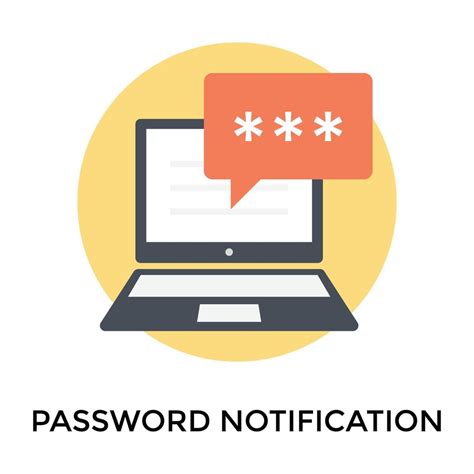 trendy password notification 15398830 vector art at vecteezy