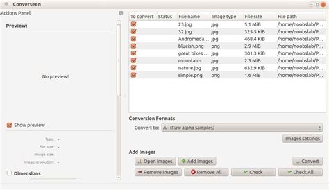 install converseen 0 5 in ubuntu linux mint image converter new