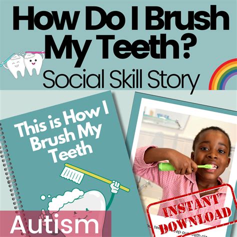 How Do I Brush My Teeth Autism Social Skill Story About Toothbrushing