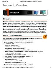 Understanding Operating Systems: Module 1 Overview | Course Hero