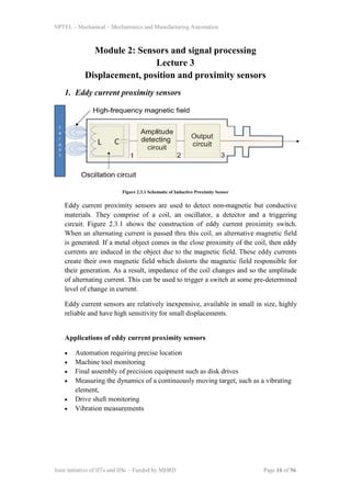 PROXIMITY SENSORS Pdf