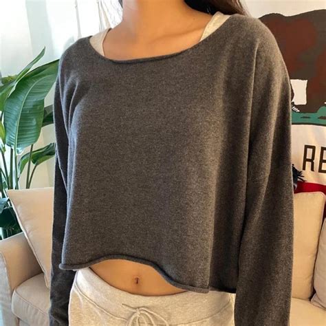 Super Cute And Comfy Brandy Melville Grey Cameron Depop