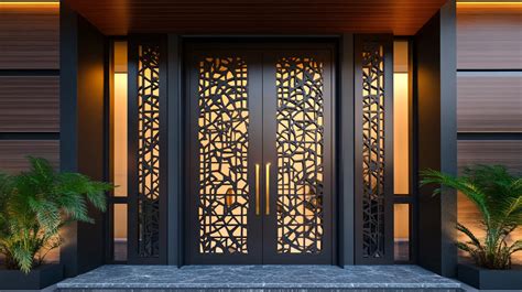 Design Of Grill Door Top Main Door Design For Home India Wood Finish