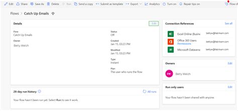 在 power automate 中更改云端流的负责人 power automate microsoft learn