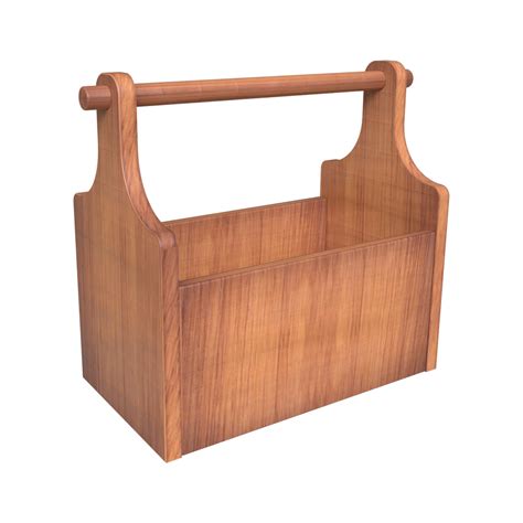 Classic Wooden Table Caddy Vintage Table Organizer 3d Rendering