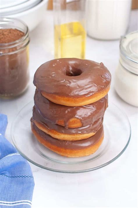 Sourdough Discard Chocolate Glazed Donuts Stretch And Folds