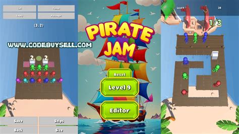 Pirate Jam With Level Editor Unity Source Code Codebuysell