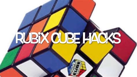 Rubiks Cube Hacks Youtube
