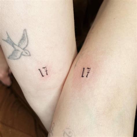 Number 17 Tattoo Designs