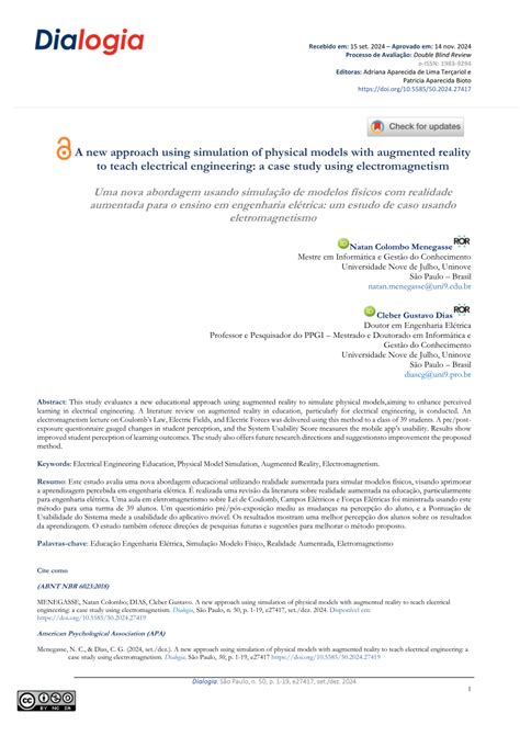 Pdf A New Approach Using Simulation Of Physical Models With Augmented Reality To Teach