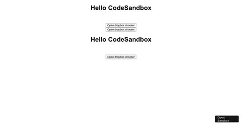 Dropbox Codesandbox
