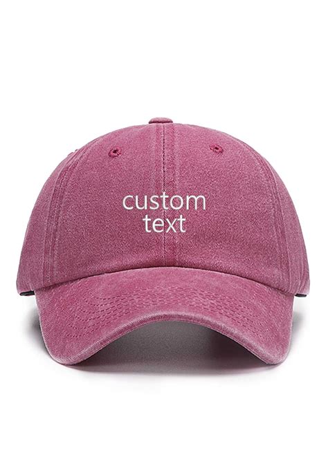 Custom Text Embroidered Cap