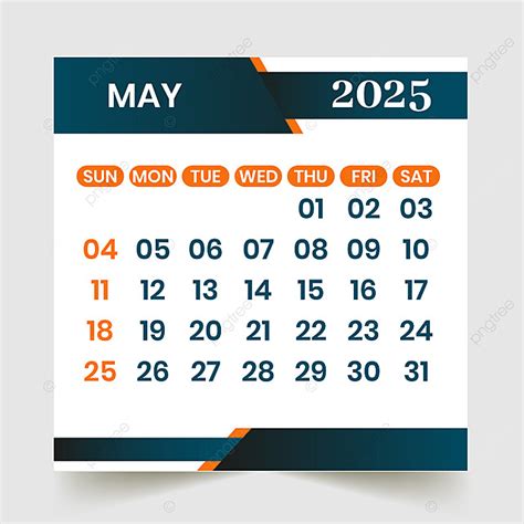 5월 달 달력 2025 벡터 템플릿 psd 다운로드 디자인 자료 다운로드