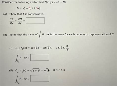 consider the following vector field