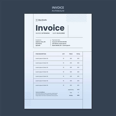 Architecture Invoice Mg Template V1
