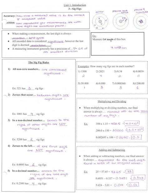 3 Sig Figs Completed Notes CHEM 120 CHEM 120 Studocu