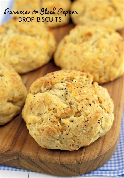 Parmesan And Black Pepper Drop Biscuits 77recipes