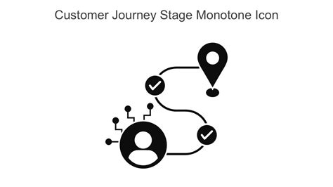 Customer Journey Stage Monotone Icon In Powerpoint Pptx Png And