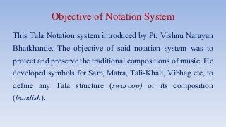 Bhatkhande Tala Notation System PPT