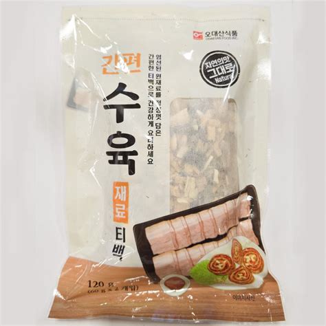 오대산식품 간편 수육 재료 티백 120g유통기한 2026년 11월 7일 꽃마usa