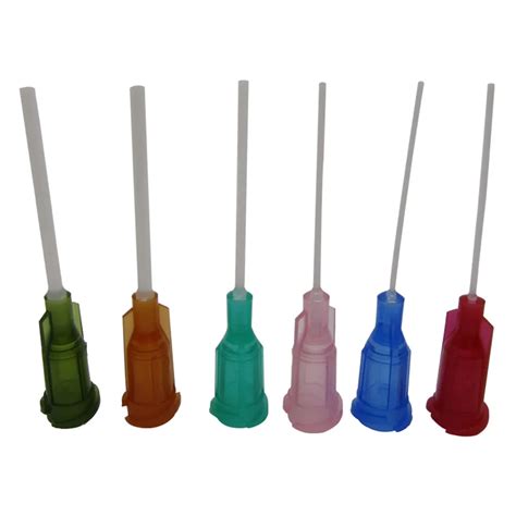 All Plastic 1 5 Inch Industrial Flat Tip Dispensing Needles In 5 Sizes