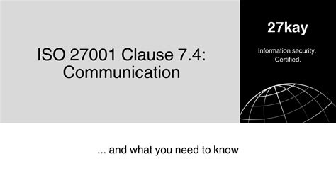 Iso 27001 Clause 7 4 Communication