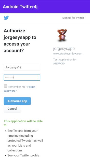 Java Publicar Tweet Desde Android Stack Overflow En Español