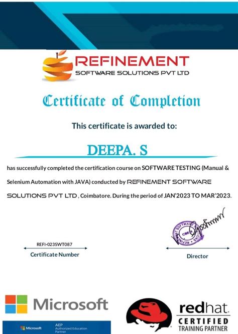 Deepa Senthilkumaran On Linkedin Refinementsolutioncourse