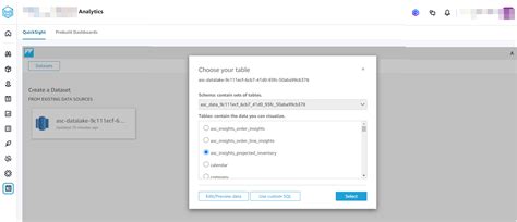 새 분석 생성 Aws Supply Chain
