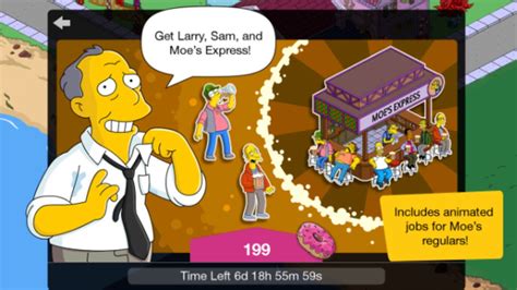 The Simpsons Tapped Out Gils Deal Moes Express With Sam And Larry Youtube