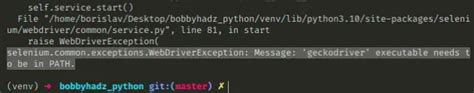 Message Geckodriver Executable Needs To Be In Path Bobbyhadz