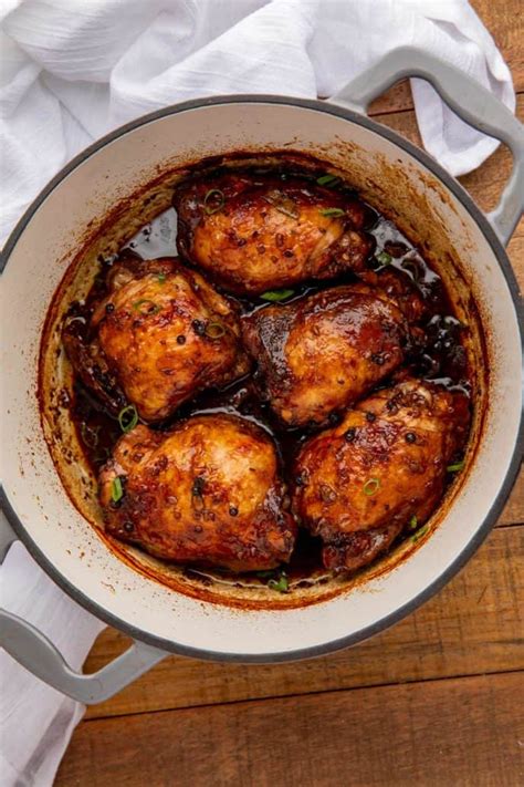 Filipino Adobo Chicken Dinner Then Dessert