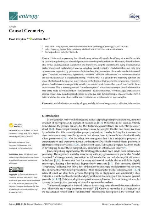 Pdf Causal Geometry