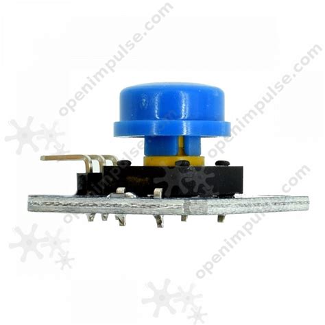 Blue Push Button Module Open Impulseopen Impulse