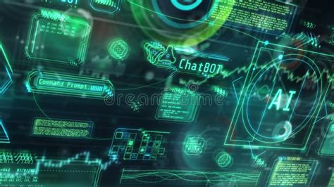 Animation Of The Digital World Of Artificial Intelligence Stock Video