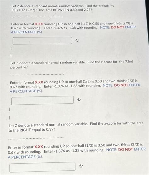 Let Z Denote A Standard Normal Random Variable Find