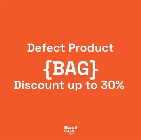 Defect Product Bag Discount Upto 30 Th