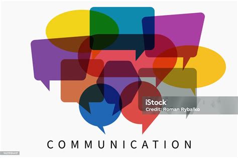 다채로운 다색 대화 음성 거품과 단어 통신 흰색 고립 된 배경에 통신 개념의 그림 대화 풍선 문자 기호에 대한 스톡 벡터 아트 및 기타 이미지 대화 풍선 문자 기호