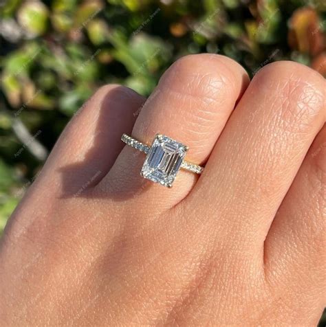 Wedding Ring Rectangle Diamond 60 Photos