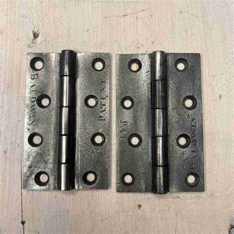 Antique Baldwin 4 Hinges Historic House Salvage