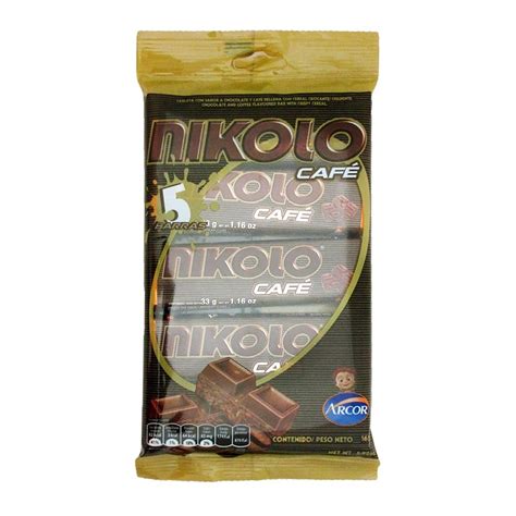 Chocolate Nikolo Café 5 Pzas De 33 G C U Walmart En Línea
