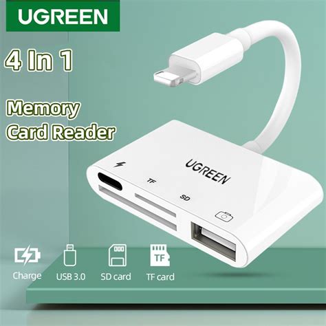 Ugreen In SD TF Memory Card USB High Speed OTG Card Adapter With USB C Type C Memory Card