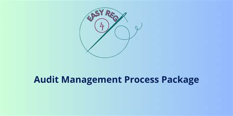 Audit Management Process Package 4easyreg