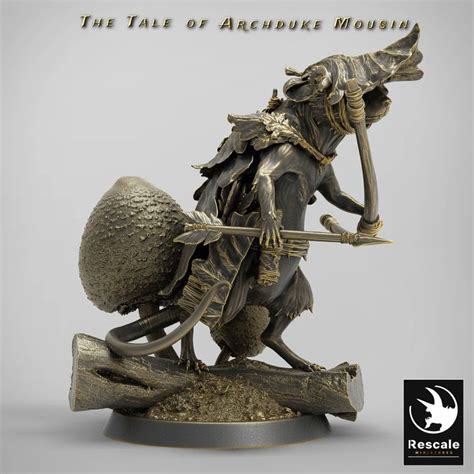 3d Printable Mouse Look Right Archer By Rescale Miniatures