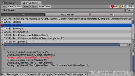 Unity运行时查看日志 游戏内像看console一样看loglog Unity 启动与否 Csdn博客