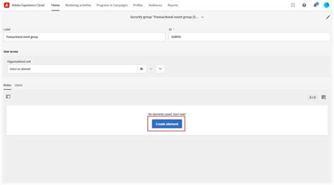 Transactional Messaging Permission Adobe Campaign