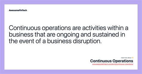 Continuous Operations Awesomefintech Blog
