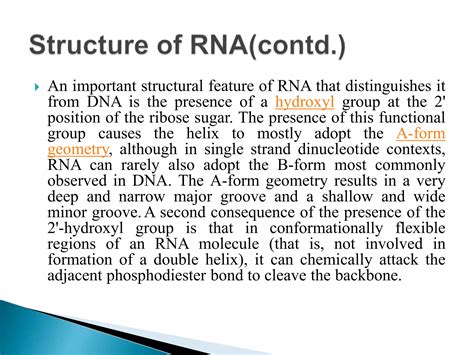 RNA STRUCTURE AND FUNCTIONS PPTX
