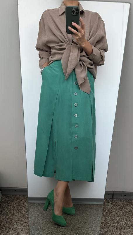 Вінтажна шовкова спідниця — ціна 450 грн у каталозі Довгі спідниці Купити жіночі речі за